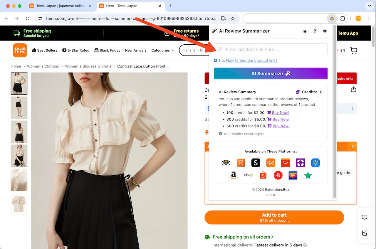 AI Review Summarizer - Your One-Click AI Shopping Assistant powered by ...